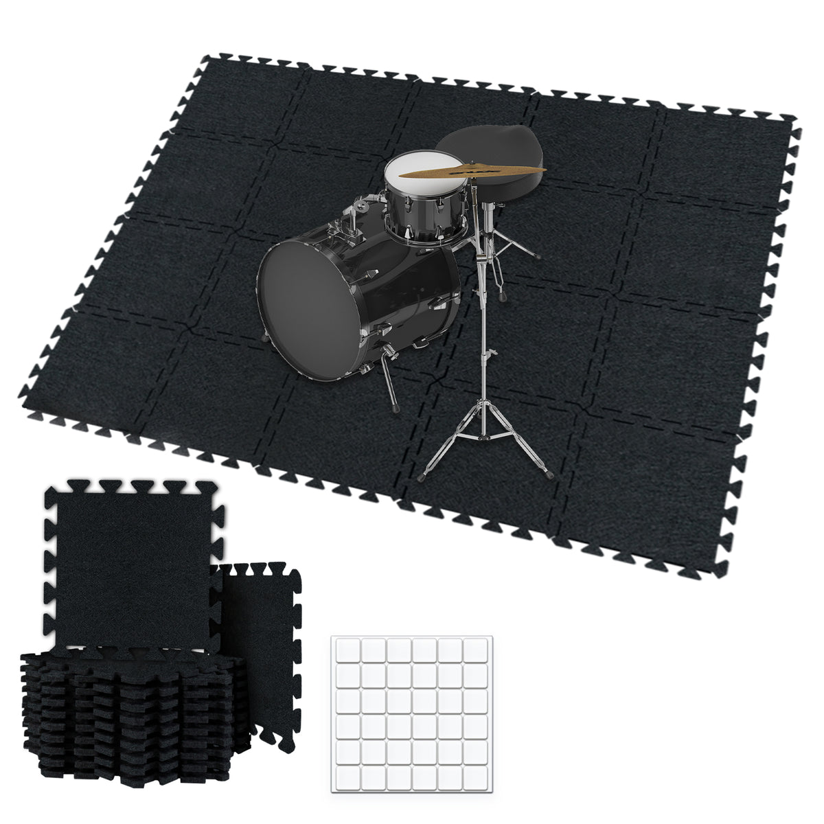 Thick Sound Absorbing Interlocking Floor Mats, Various Colors & Sizes ...