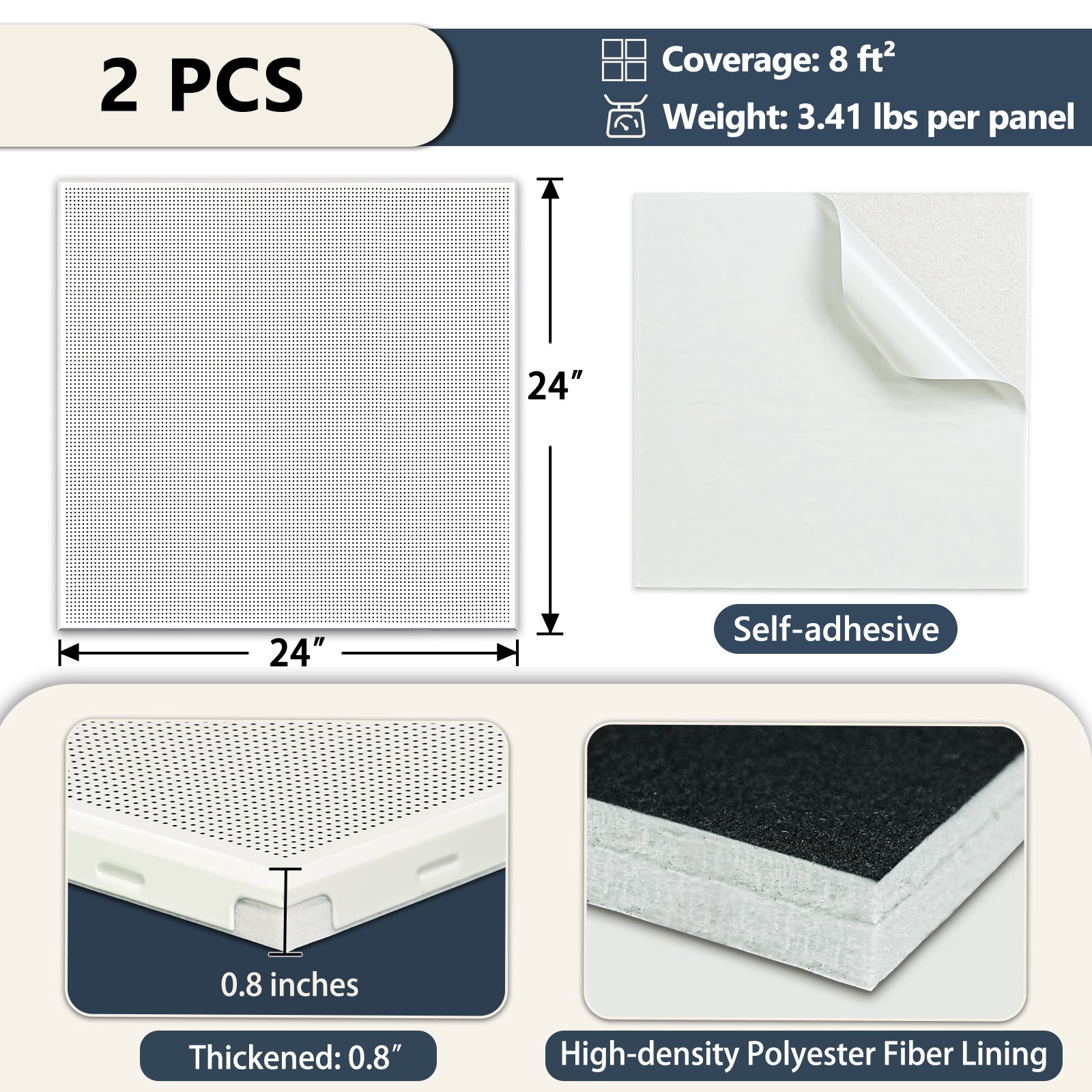 Perforated Aluminum Acoustic Panels, Two Sizes for Choosing – Hetent ...
