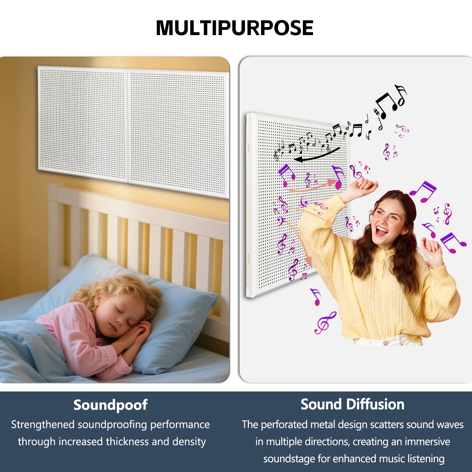 Perforated Aluminum Acoustic Panels, Two Sizes for Choosing – Hetent ...