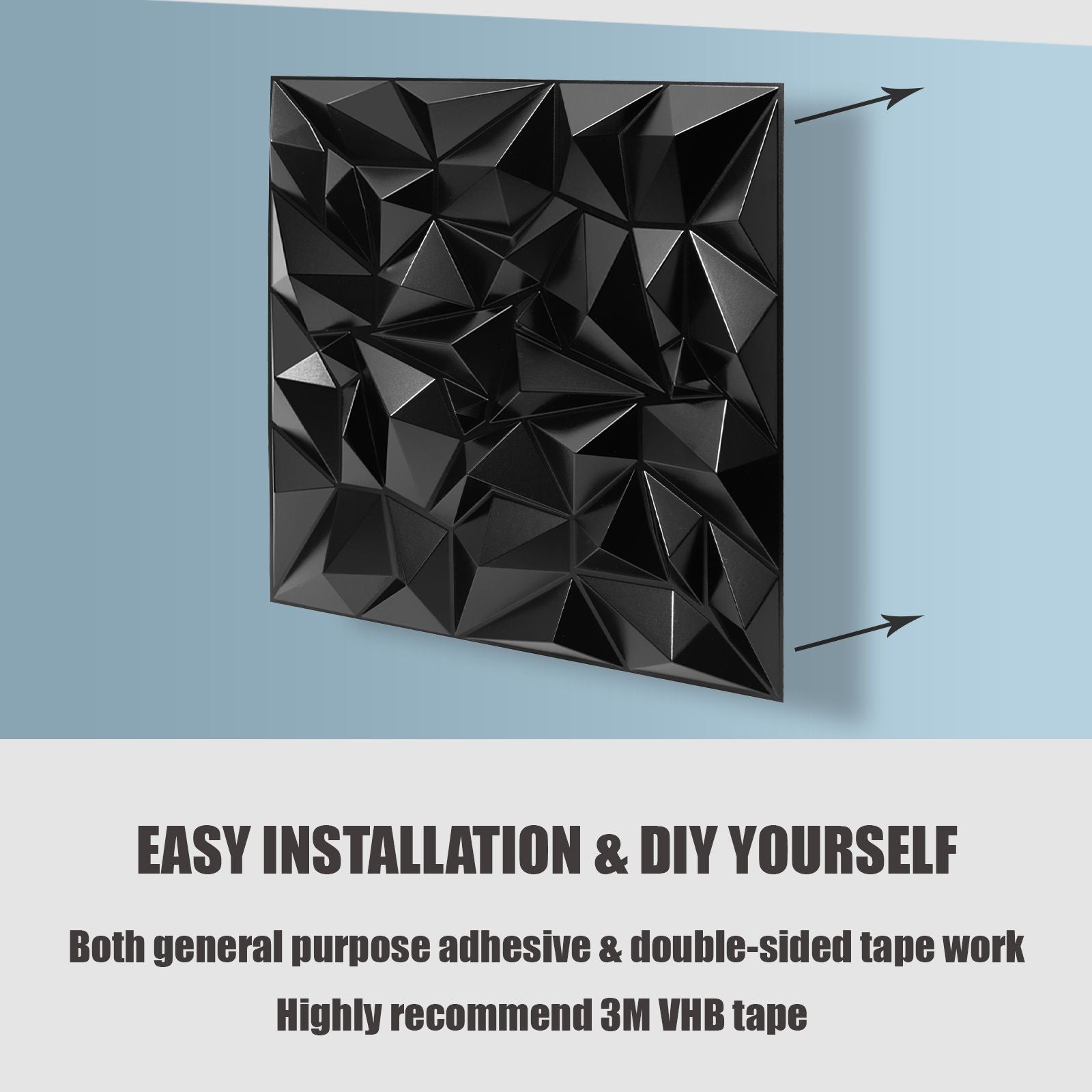 PVC Acoustic Sound Diffuser Panels - 19.7 X 19.7 X 1 inches Pack of 12 ...