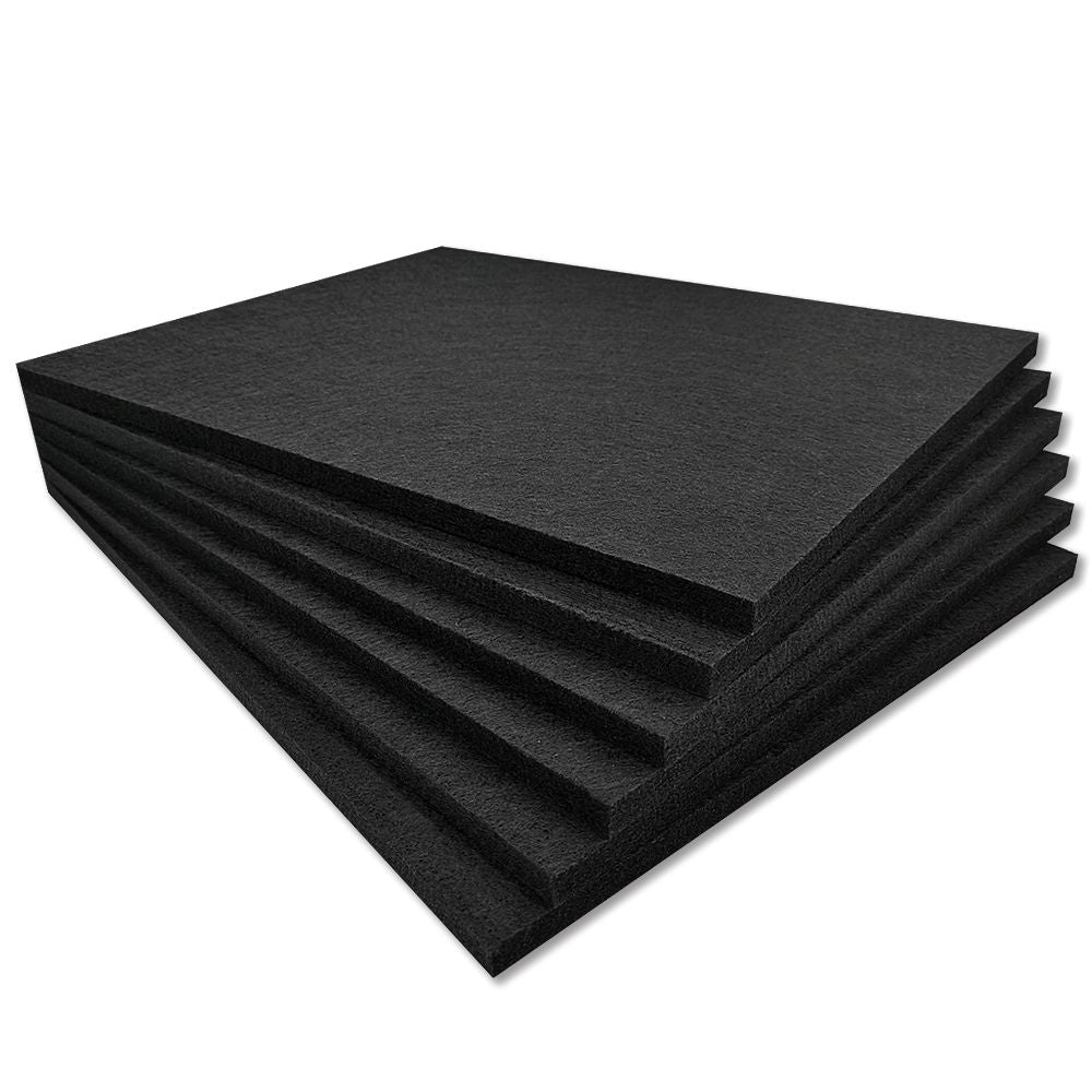 Dense Thickened Polyester Fiber Acoustic Panel - Pack of 6, Two Sizes ...