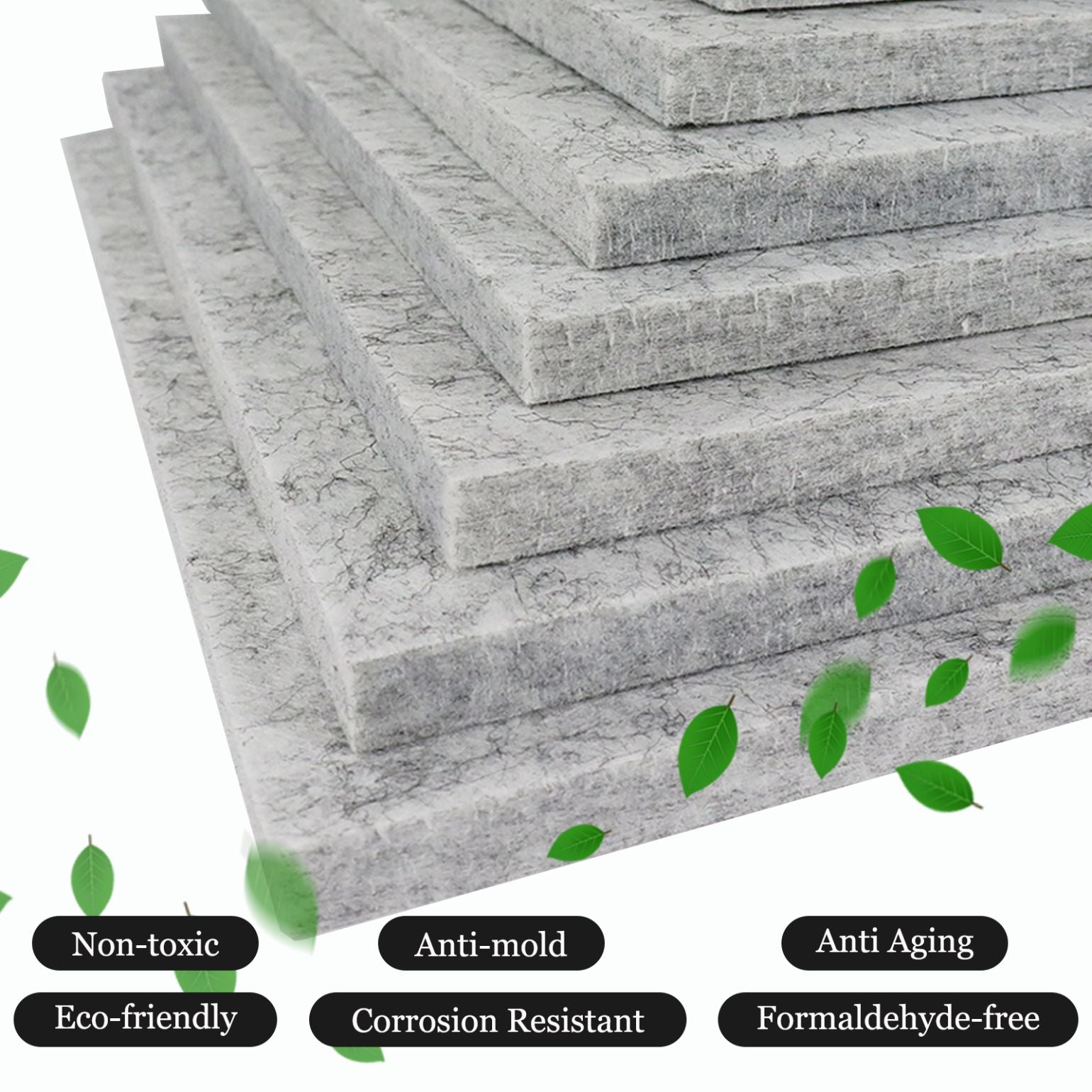 Thickened Sound Absorbing Panels - 12 Pack 12 X 12 X 0.5 Inches Dense ...