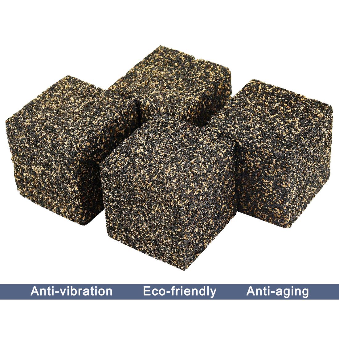 Anti Vibration Isolation Pads - Rubber & Cork Pad - 2 Sizes for Choosi ...